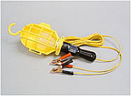 Incandescent 12 Volt DC Trouble Light Battery Clamp